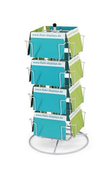 Postkort stativ til bord med 16 lommer, Sølv farve HPK16 623-S15-006 ...