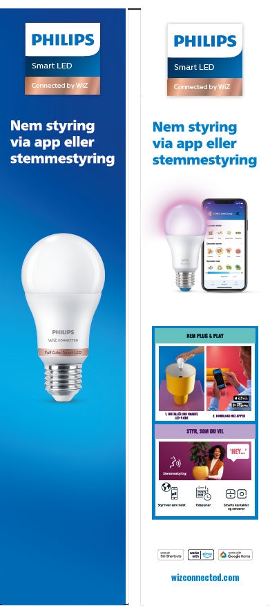 Philips Smart LED wing (20 x 100 cm) DK Philips Smart LED -DK-2022 ...